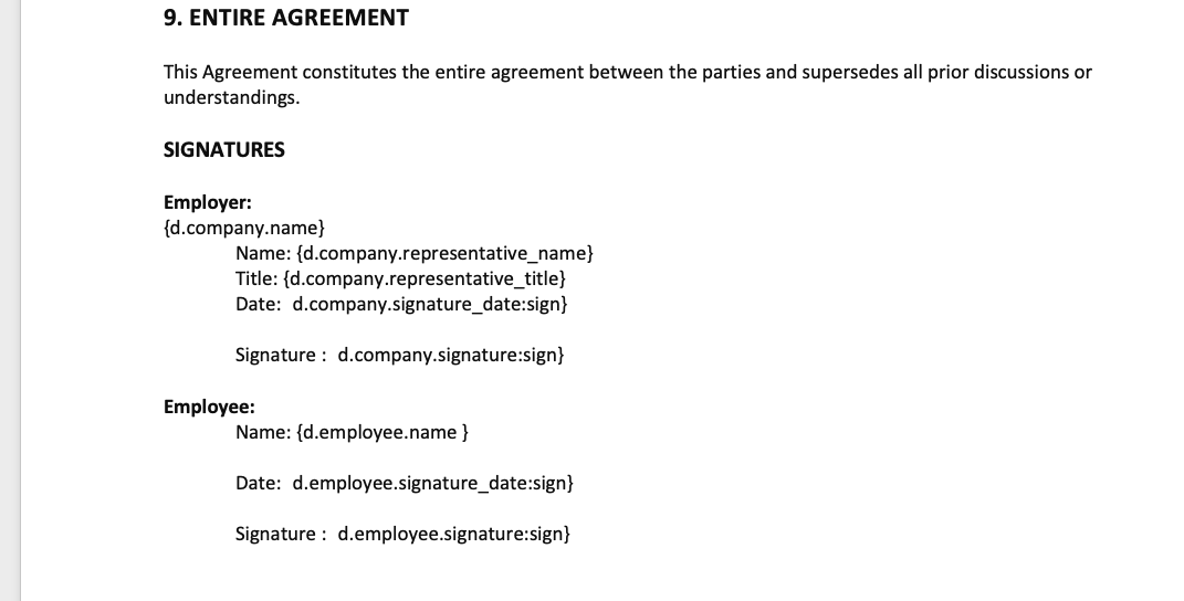 Document creation and signature with Carbone and Docusign